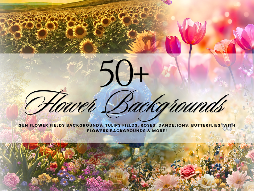 50+ Flower Backgrounds – funeral program templates